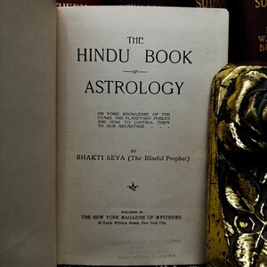 The Hindu Book of Astrology, by Bhakti Seva (1902) - Rare Occult Books ...