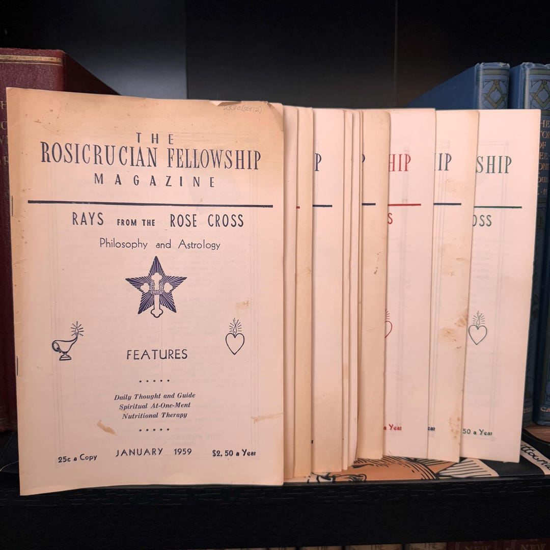 Complete Rosicrucian Fellowship 1959 - Scarce Rosicrucian AMORC New Age ...