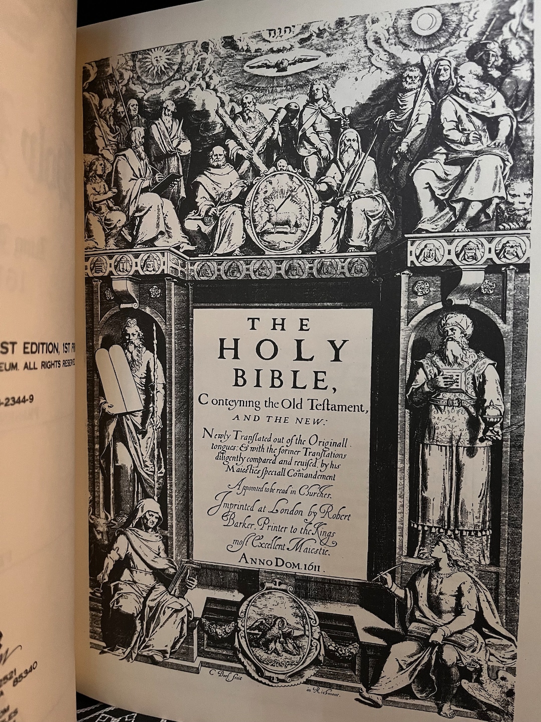 1611 Holy Bible Facsimile KJV - Christianity, Apocrypha, First Edition ...