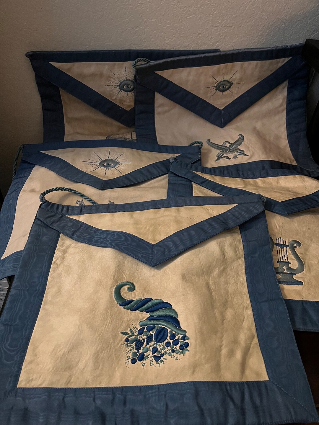 Antique Freemason Apron Set - Master, Freemasonry, Secret Society ...