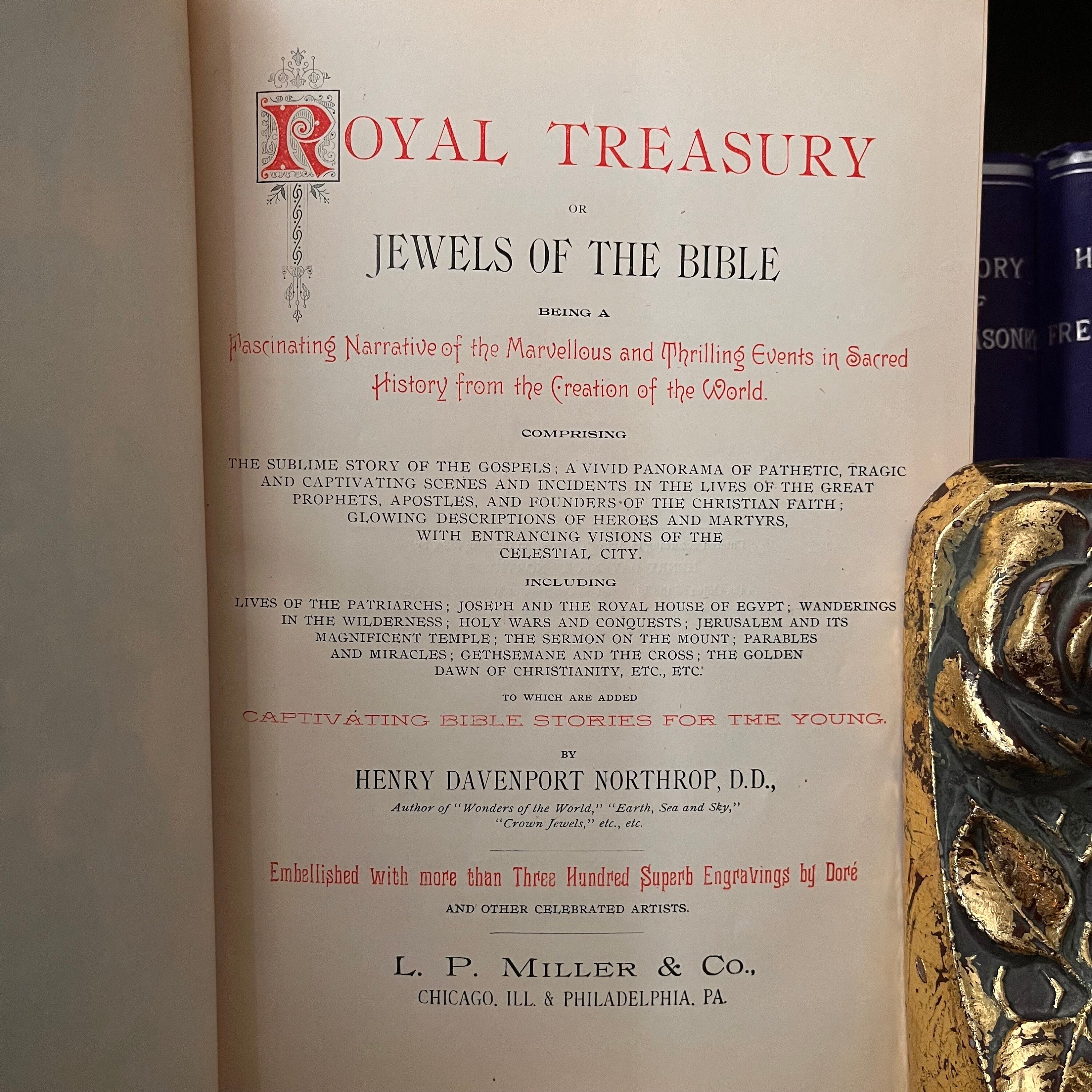 Royal Treasury or Jewels of the Bible (1889) Folio Sized Children's ...