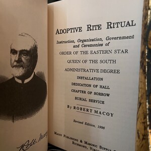 Adoptive Rite Ritual of the Order of the Eastern Star, by Robert Macoy ...