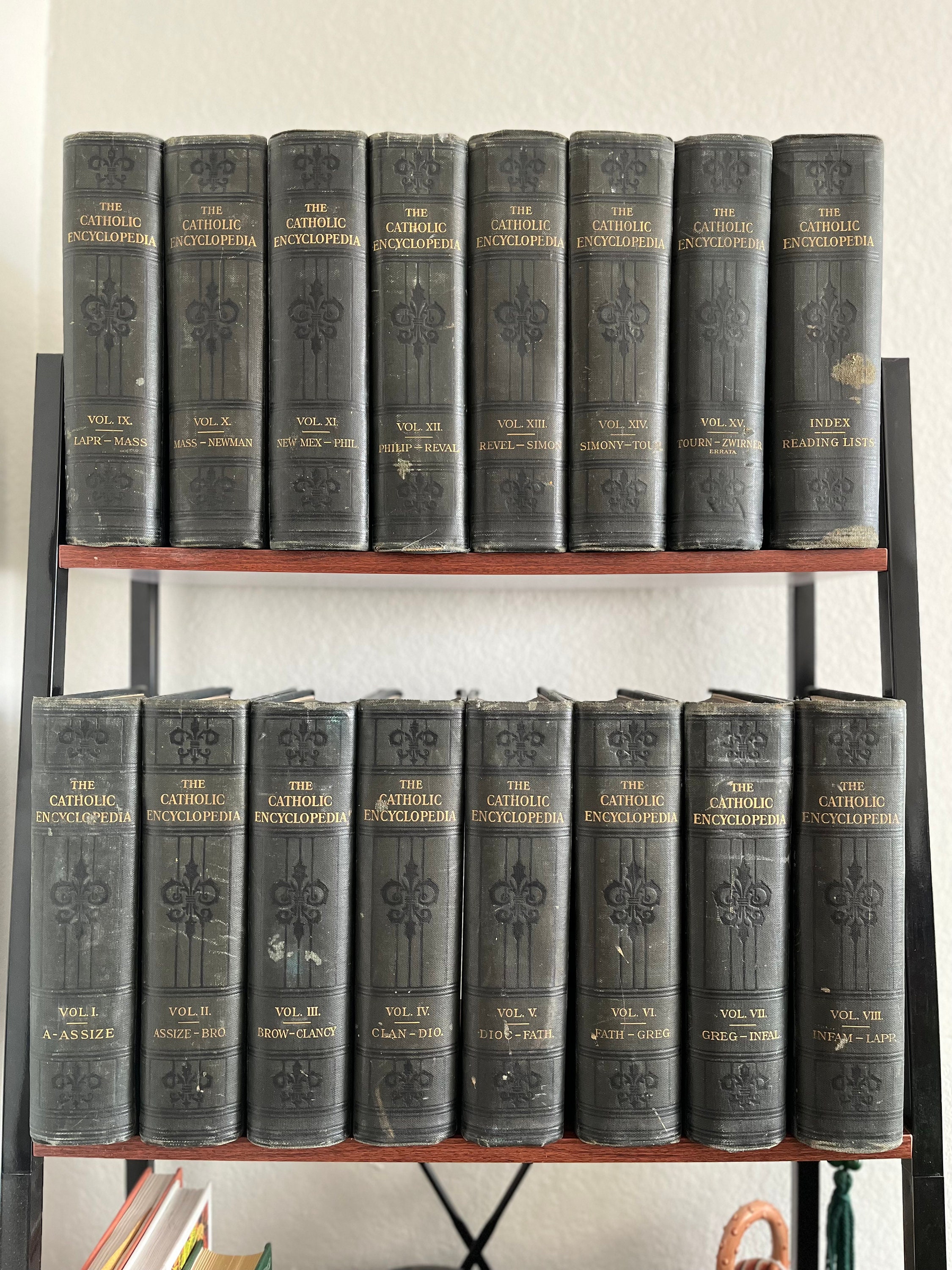 The Catholic Encyclopedia Complete 15 Vol. Set + Index **rare First ...