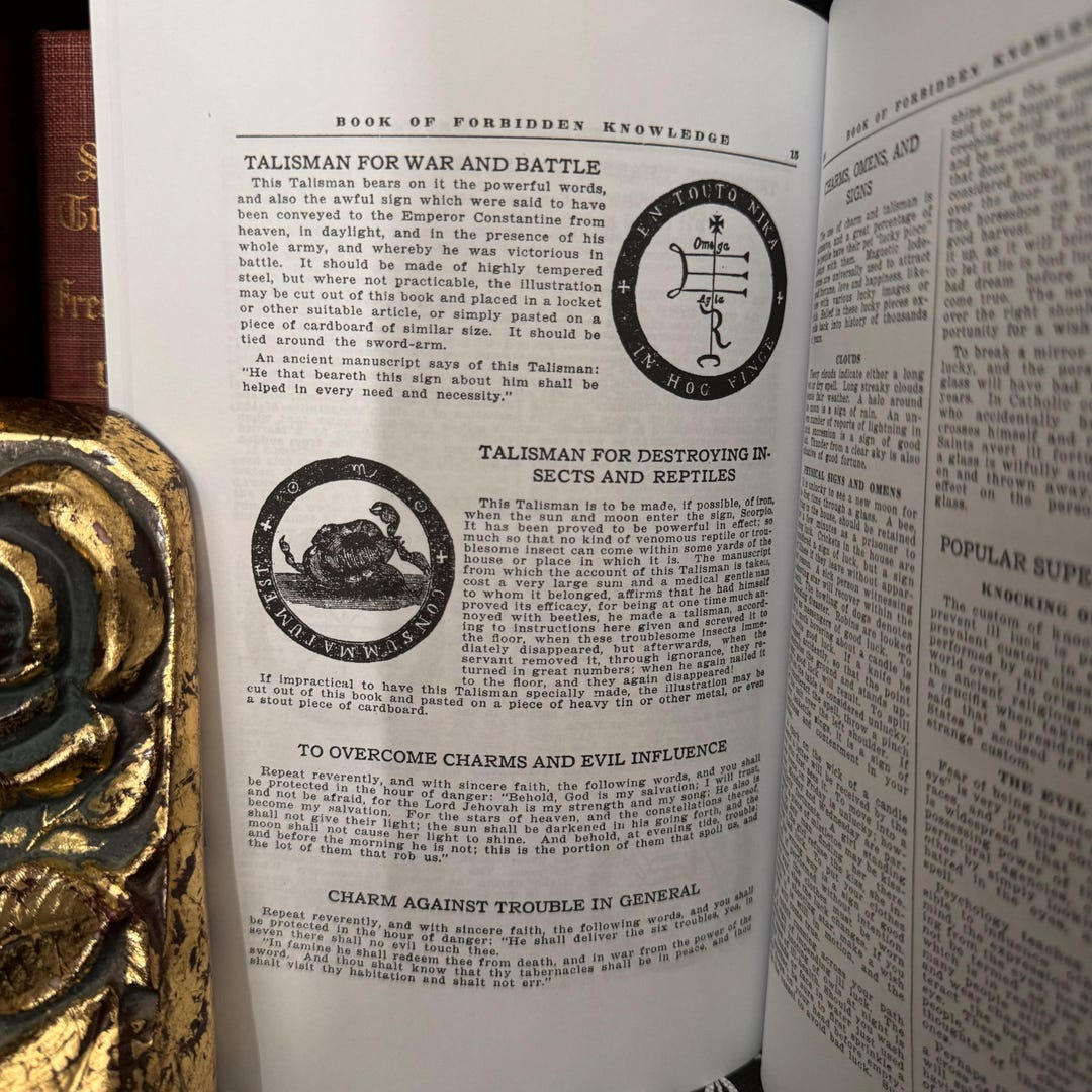 The Book of Forbidden Knowledge - Black Magic Superstition Occult ...