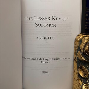 The Lesser Key of Solomon Goetia, the Book of Evil Spirits - Goetia ...