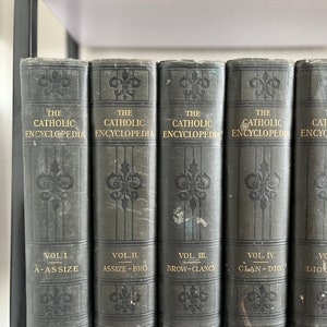 The Catholic Encyclopedia Complete 15 Vol. Set + Index **rare First ...