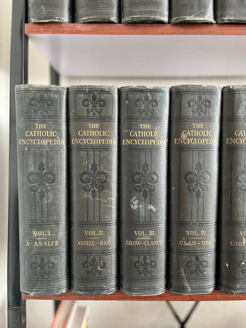 The Catholic Encyclopedia Complete 15 Vol. Set + Index **rare First ...