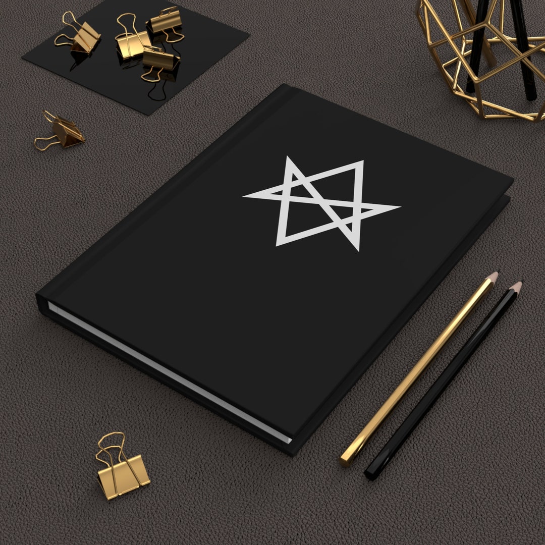 Unicursal Hexagram Hardcover Matte Journal - Thelema, Ritual Book ...