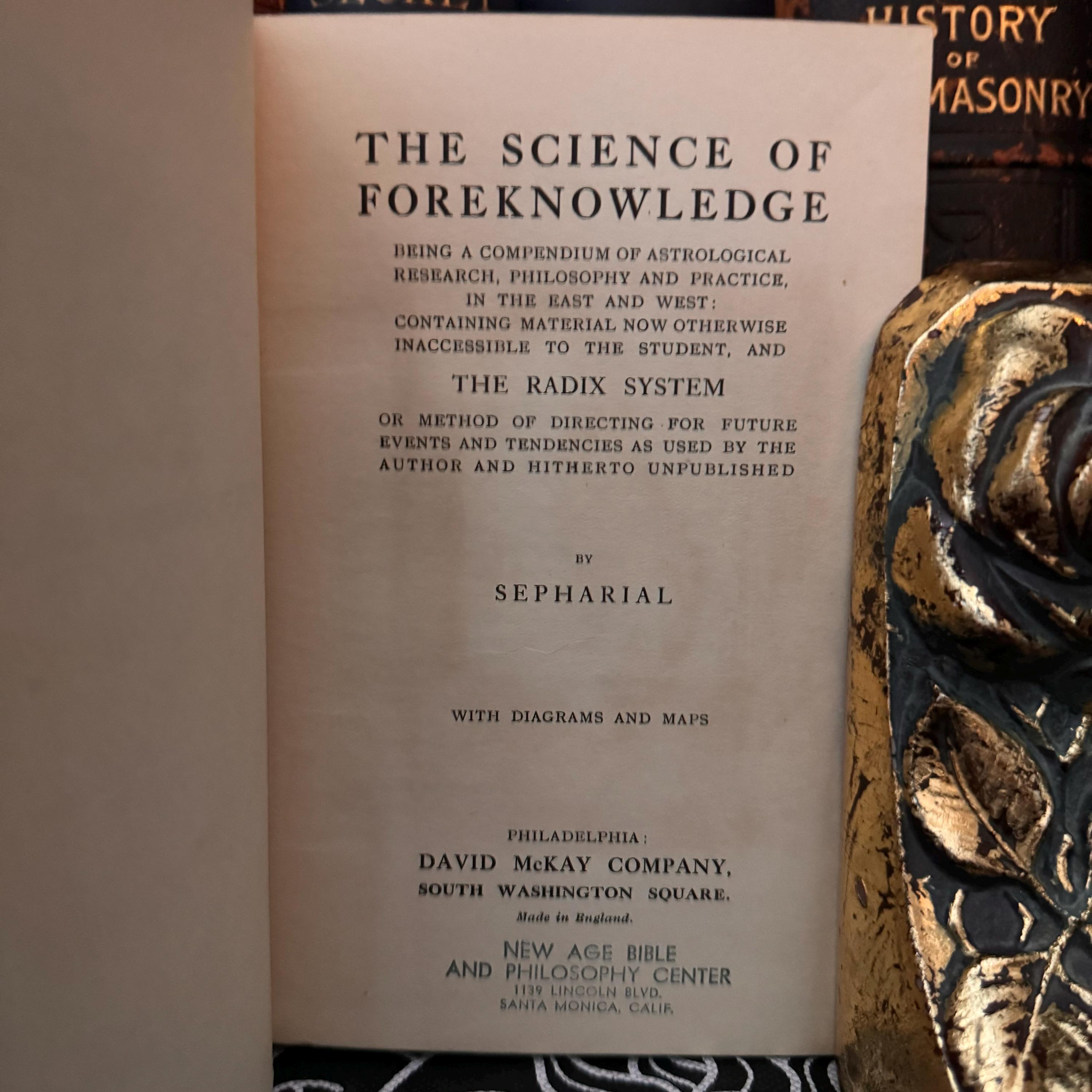 Science of Foreknowledge, Sepharial - New Age Spirituality Occult ...