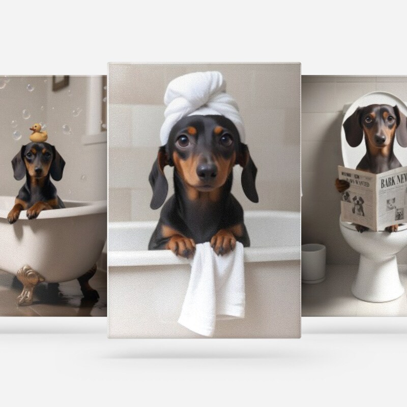 Dog Bathroom Sign - Etsy