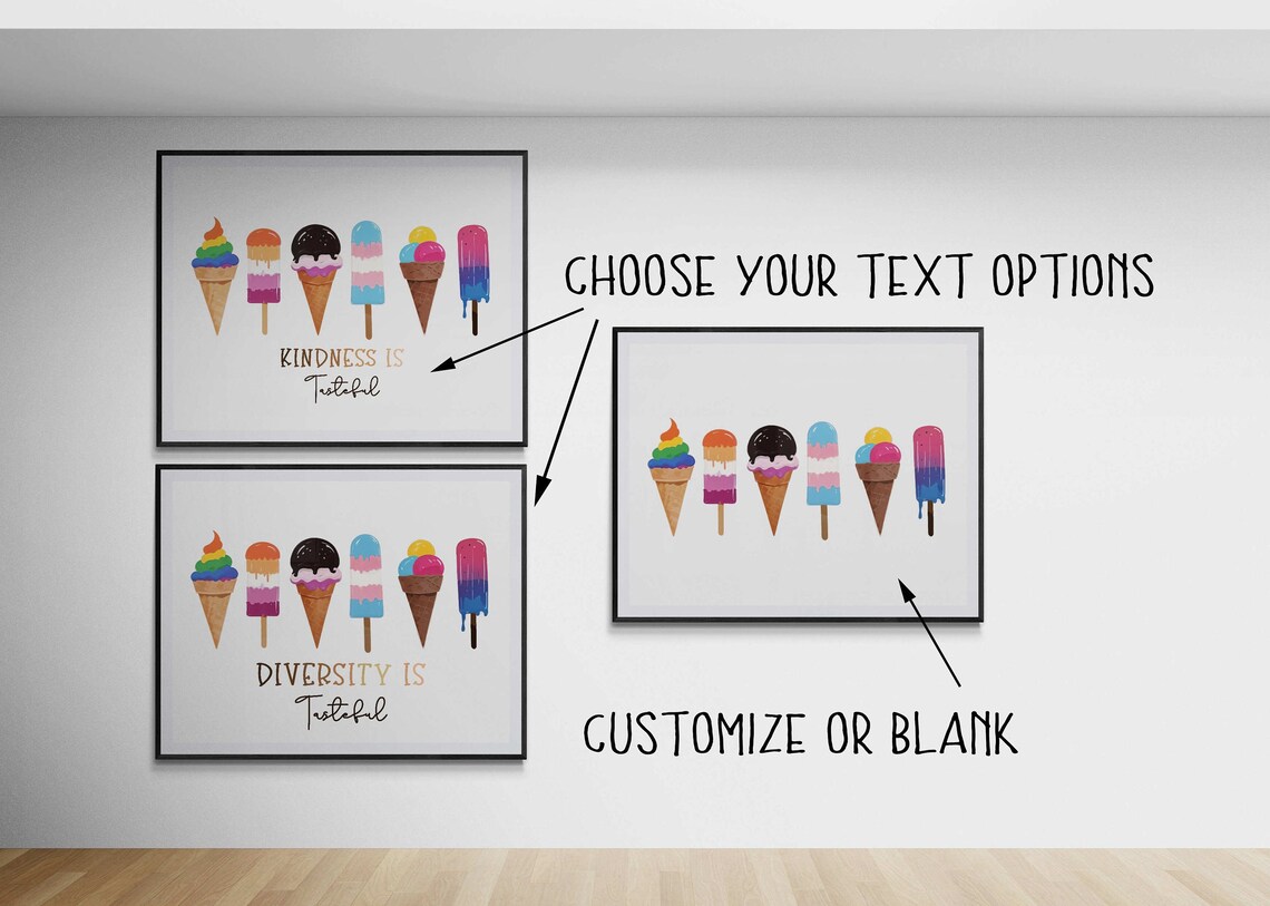 Diversity Art Print, Kindness Poster Print, LGBTQ & Inclusion ...