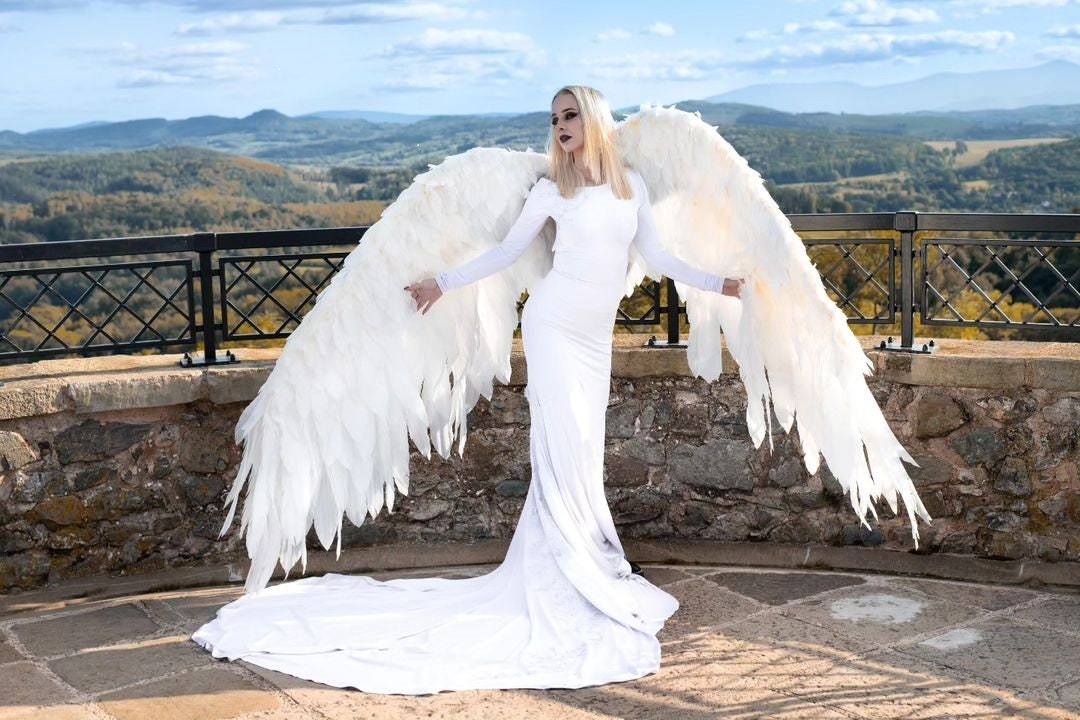 Angel White Wings ''angel at the Castle'' - Etsy