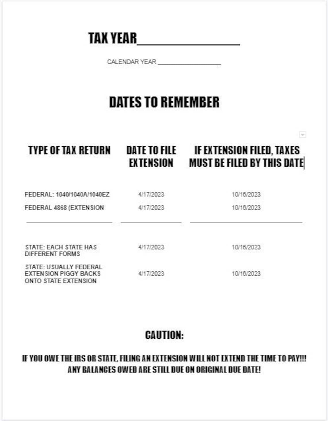 Taxpayer Questionnaire: Client In-take Onboarding Forms (editable ...