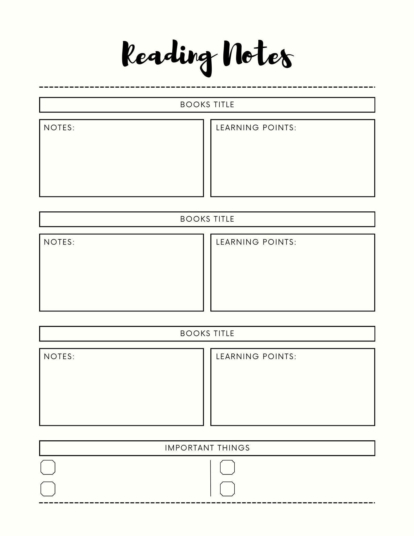 Reading Notes - Etsy
