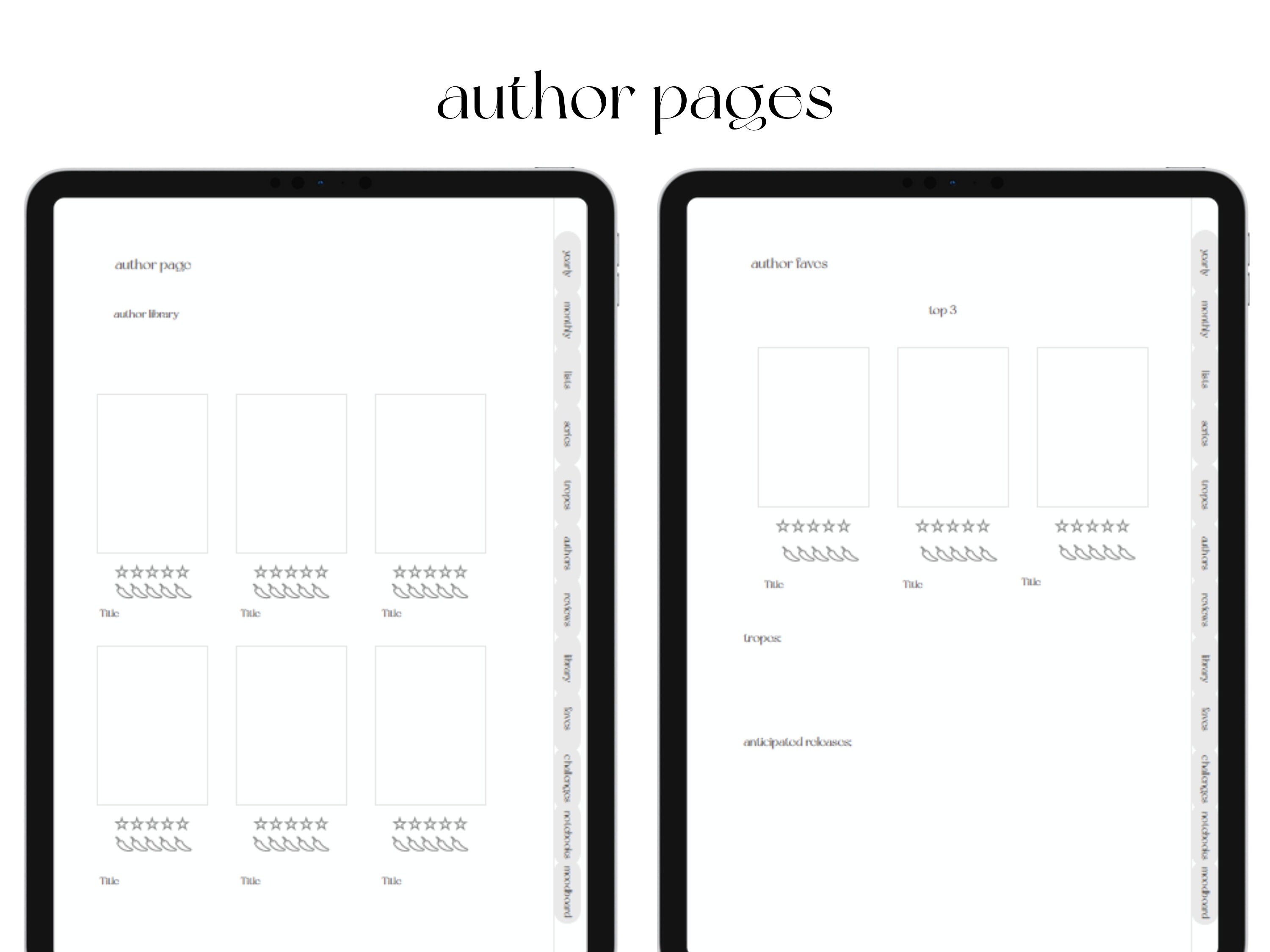 Digital Reading Journal SPICY ROMANCE Book Tracker Reading Log ...