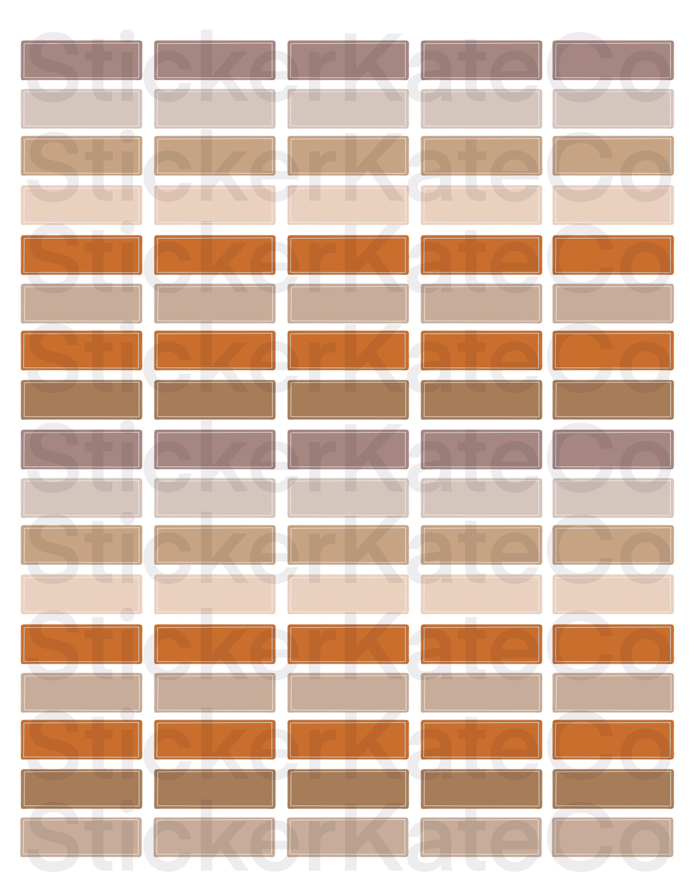 Fall Doodle Boxes, Digital, Printable, Planner Stickers - Etsy