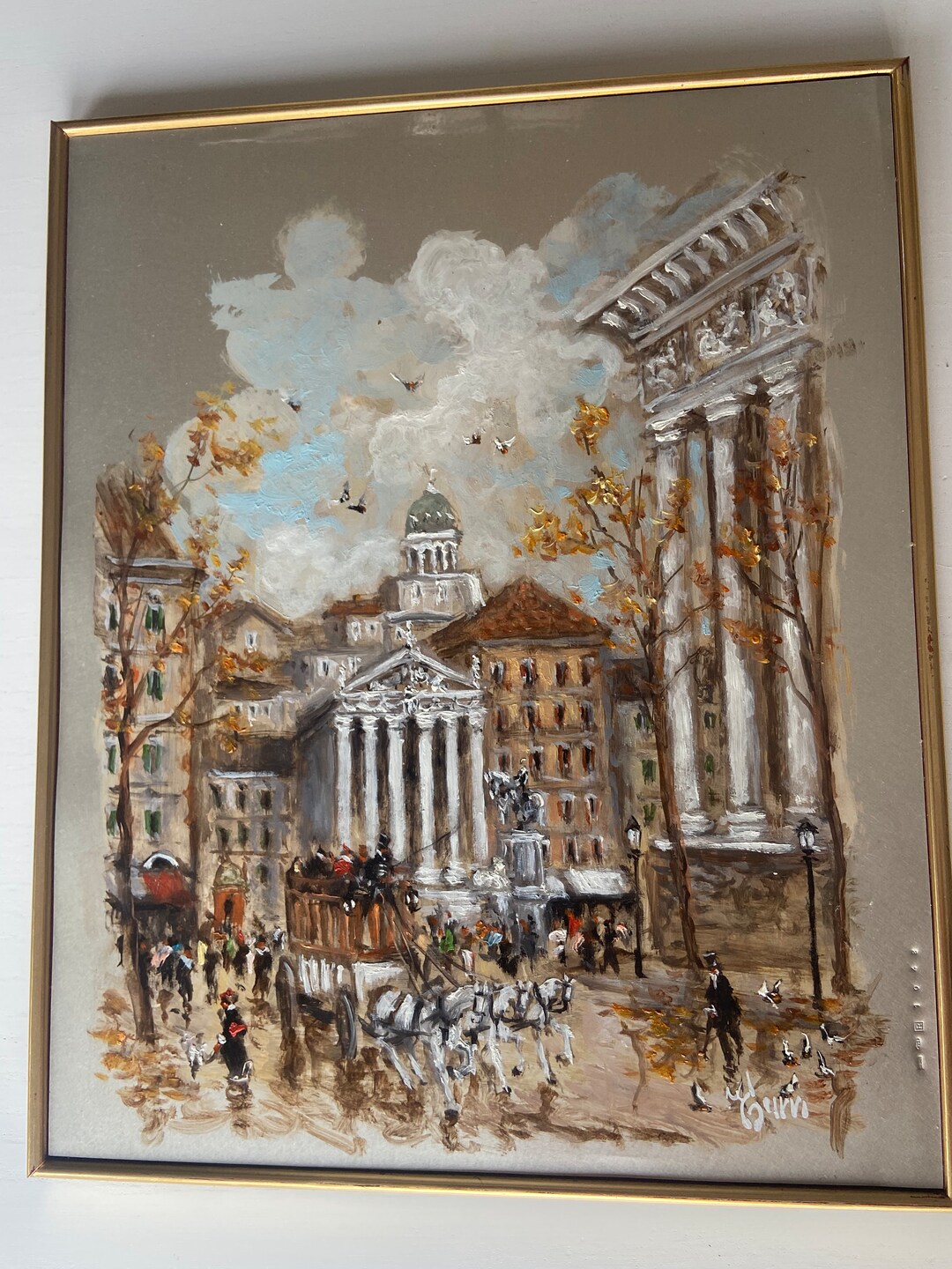 The Painting by the Famous Italian Artist Paolo Turri Oil - Etsy