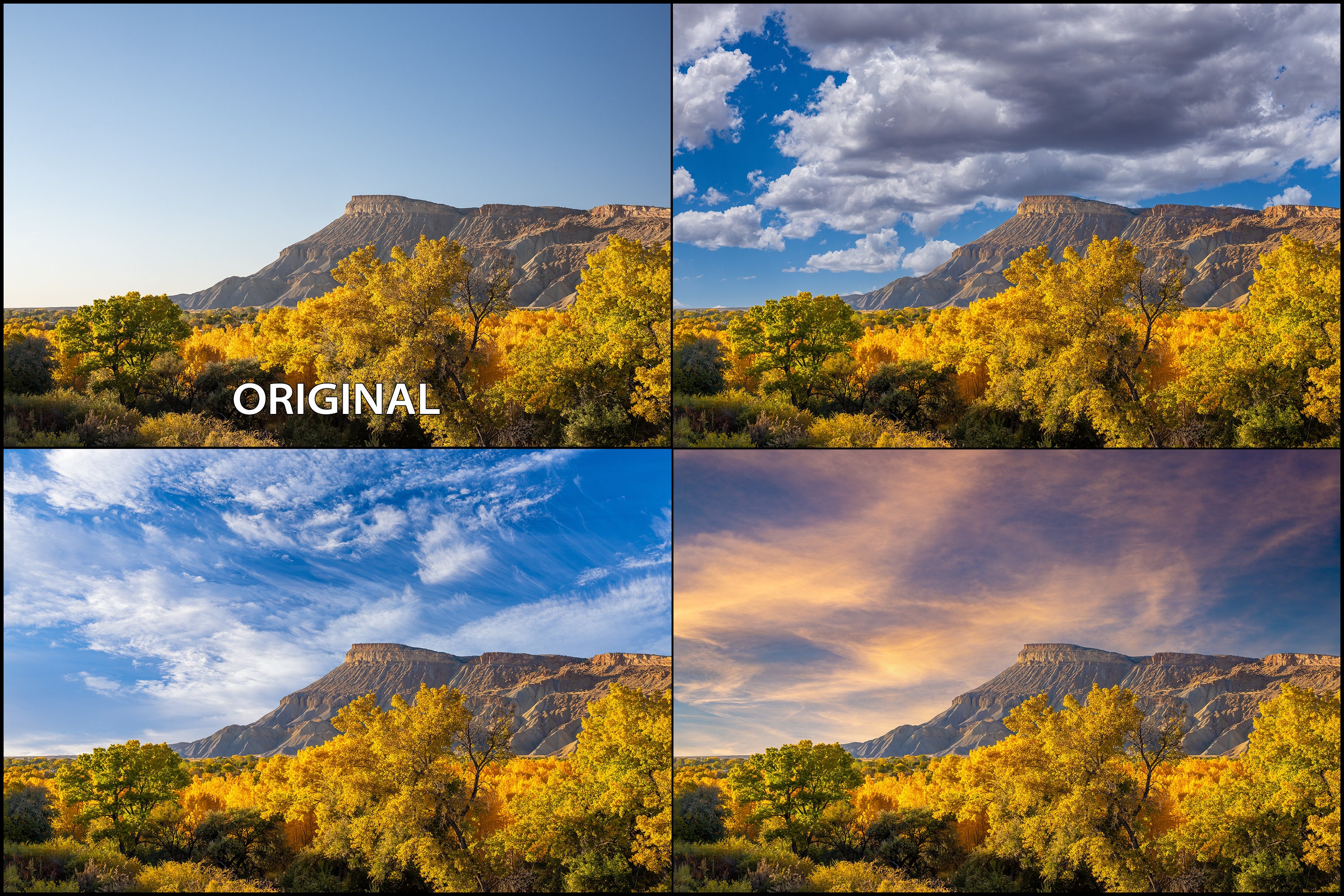 24 Colorado Skies 60 Megapixel JPG Natural Sky Overlays • License-free ...