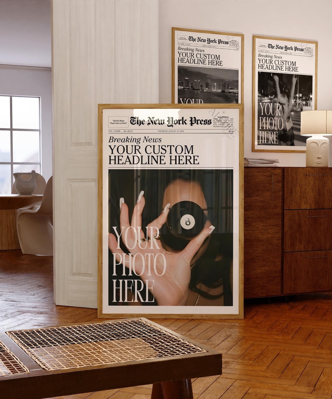 Custom Newspaper Print, Personalized Newsprint Poster, New York News ...