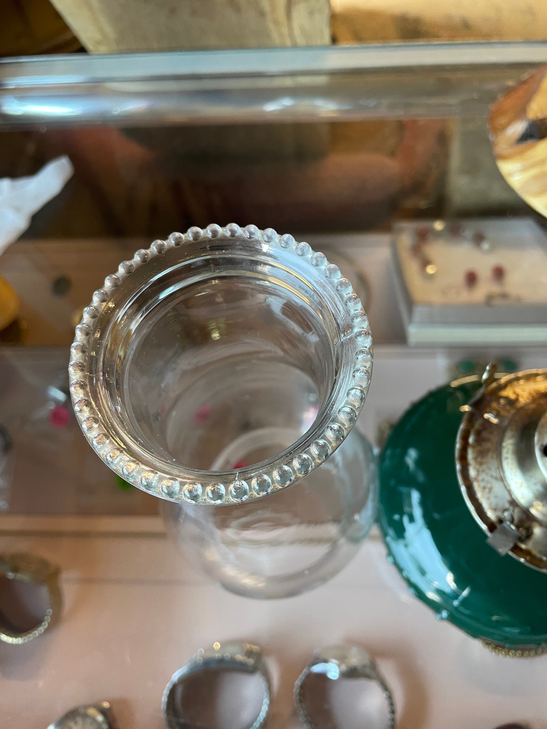 Vintage Hobnail Base Oil Lamp - Etsy
