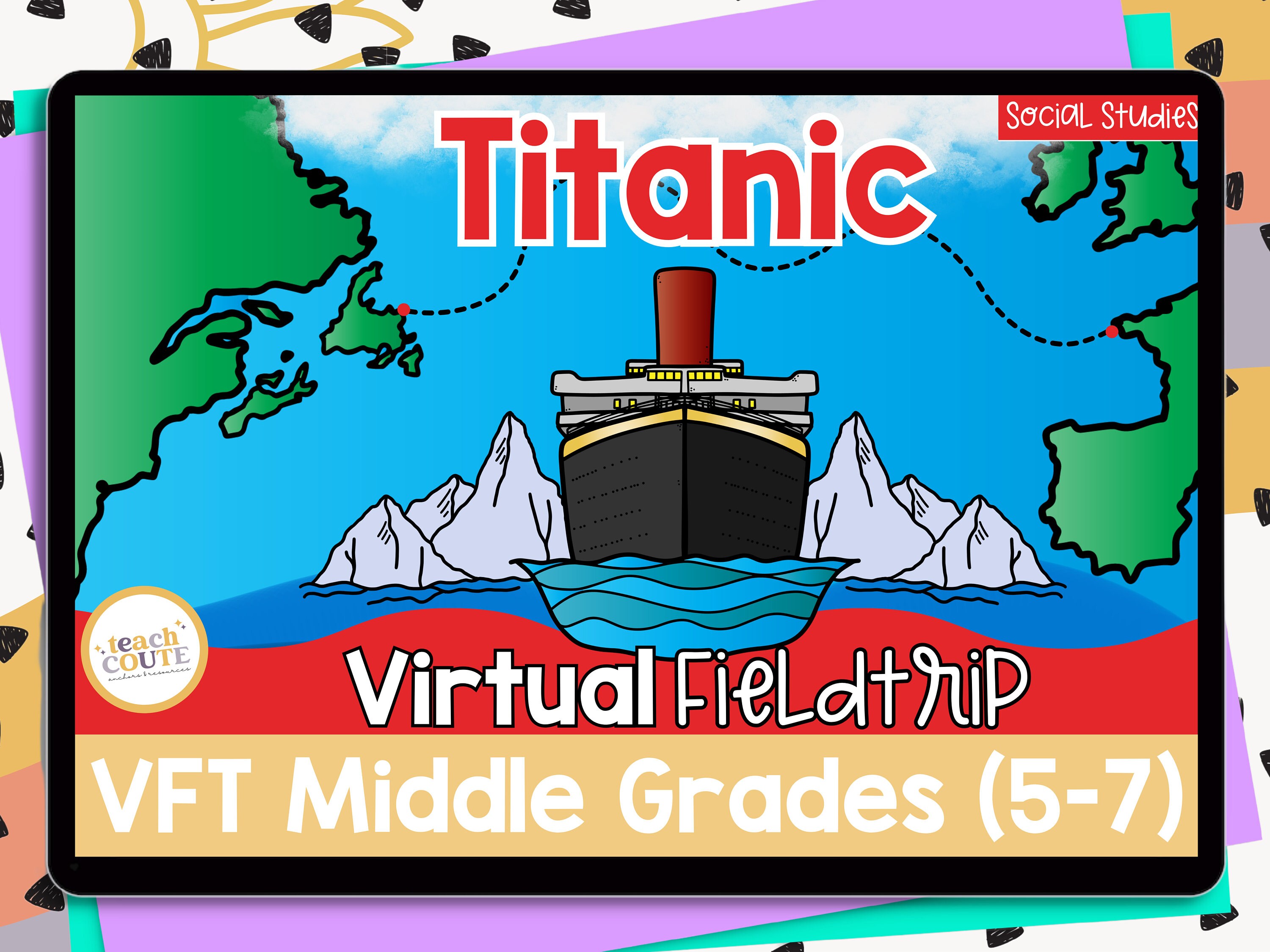 RMS Titanic Virtual Field Trip, Titanic Virtual Tour, Social Studies ...
