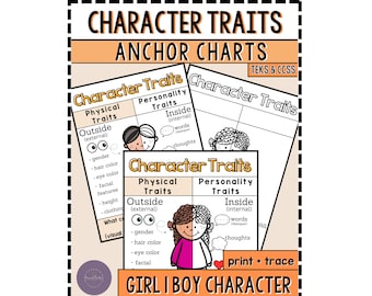 Character Traits Anchor Chart - Etsy