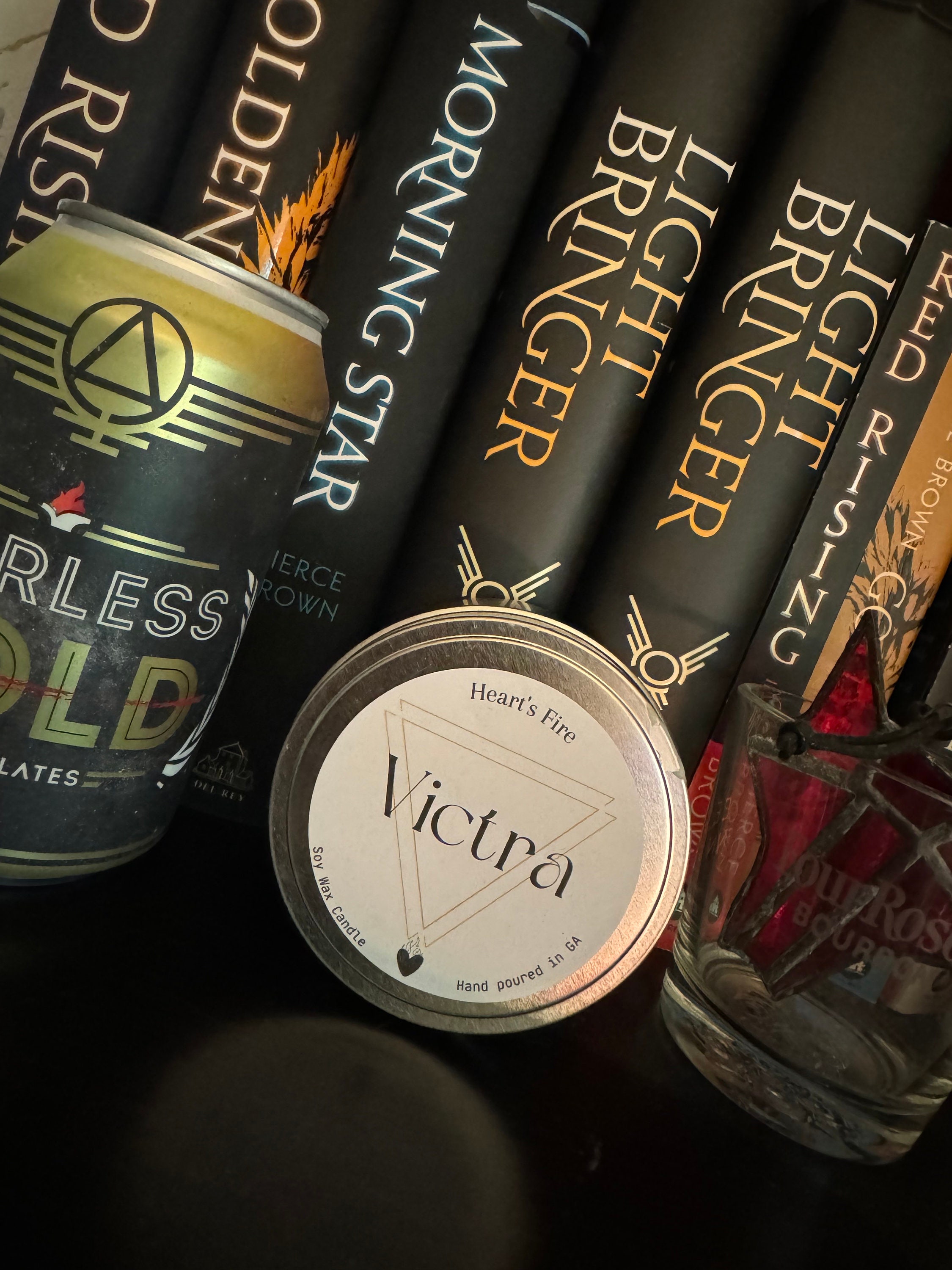 Victra Red Rising Inspired Candle - Etsy