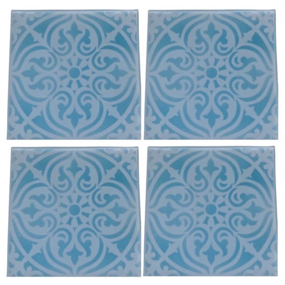 Ceramic Epoxy Wall Tiles / Backsplash Ceramic / 6”x 6” Tiles / 4x Tiles ...