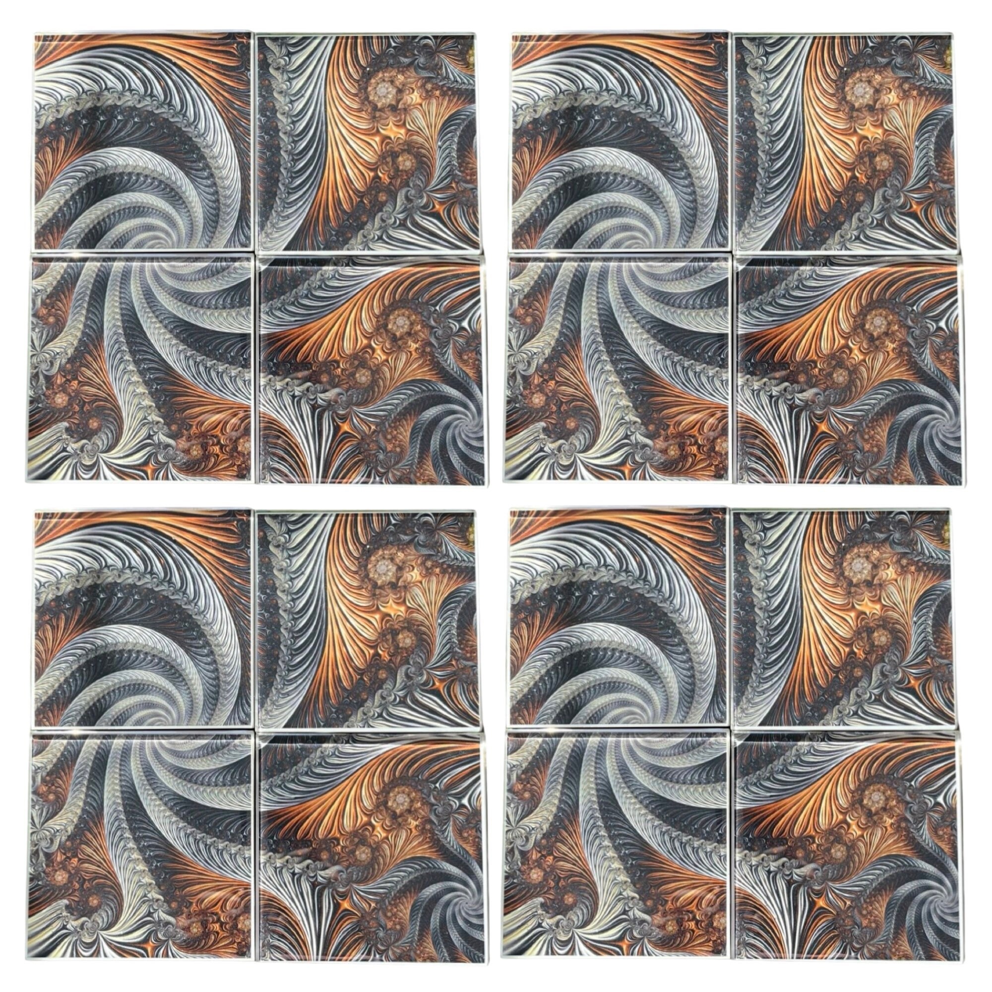 Custom Backsplash Wall Mural / Epoxy Ceramic Tiles / 12”x 12” Mosaic ...
