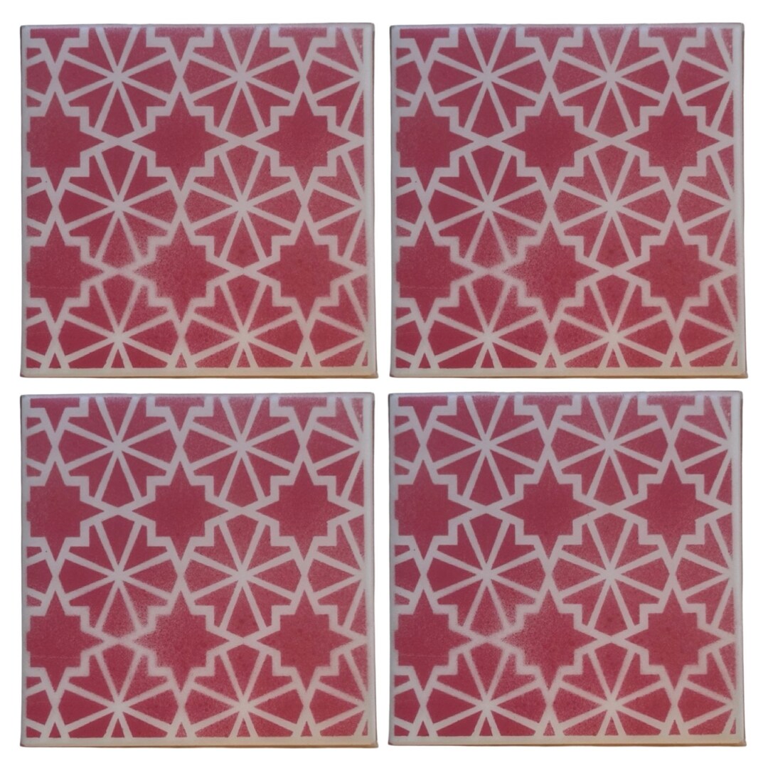 Handmade Designs One of A Kind Wall Art Ceramics / 6”x 6” Tiles / 4x ...