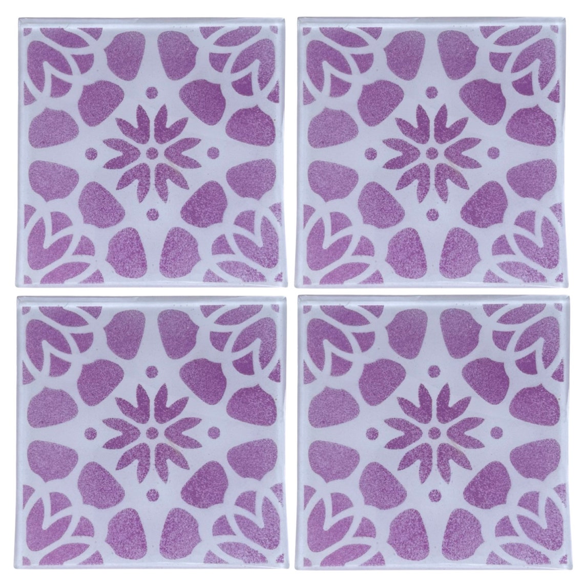 Epoxy Wall Tiles Art / Backsplash Ceramic Tiles / 6”x 6” Tiles / 4x ...