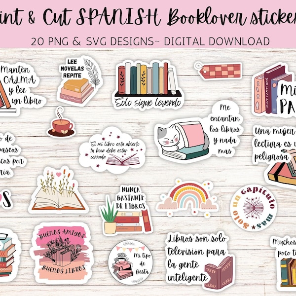 Libros De Pegatinas - Etsy