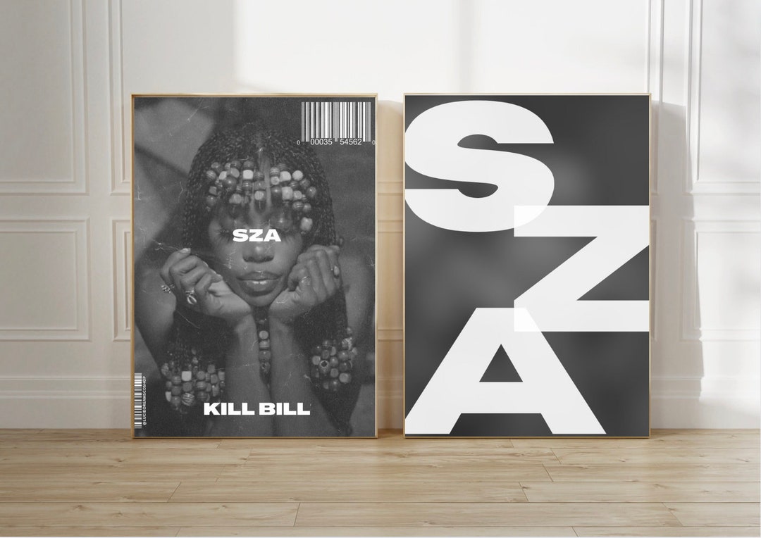 Sza Rap Album Cover Poster Duo, Minimalist Hip-hop Music Poster, Album ...