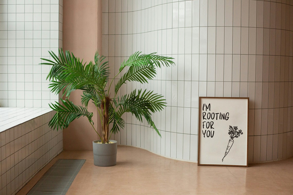 Minimalist Wall Art "i'm Rooting for You" Cool Retro Typography, a Must ...