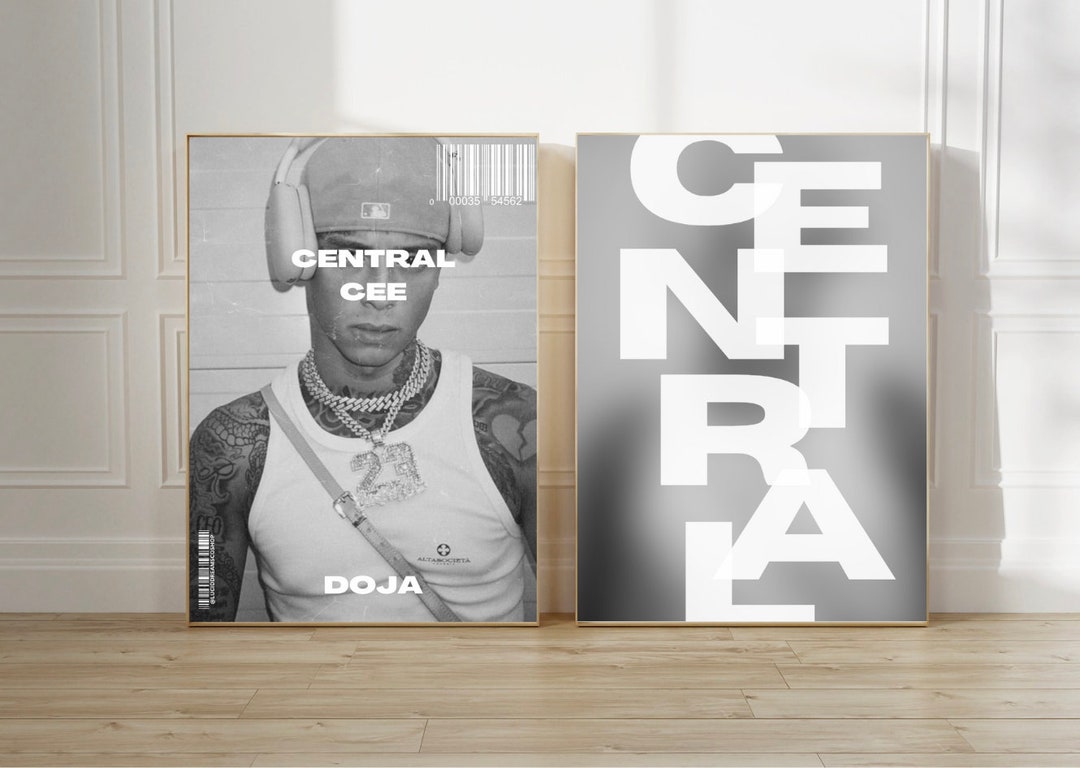 Central Cee Rap Poster Duo: Minimalist Hip-hop Album Art (digital ...