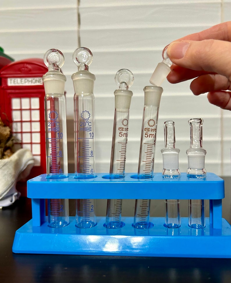 Tiny Science Set: Clear Glass Test Tubes With Ground Stopper Set - Etsy