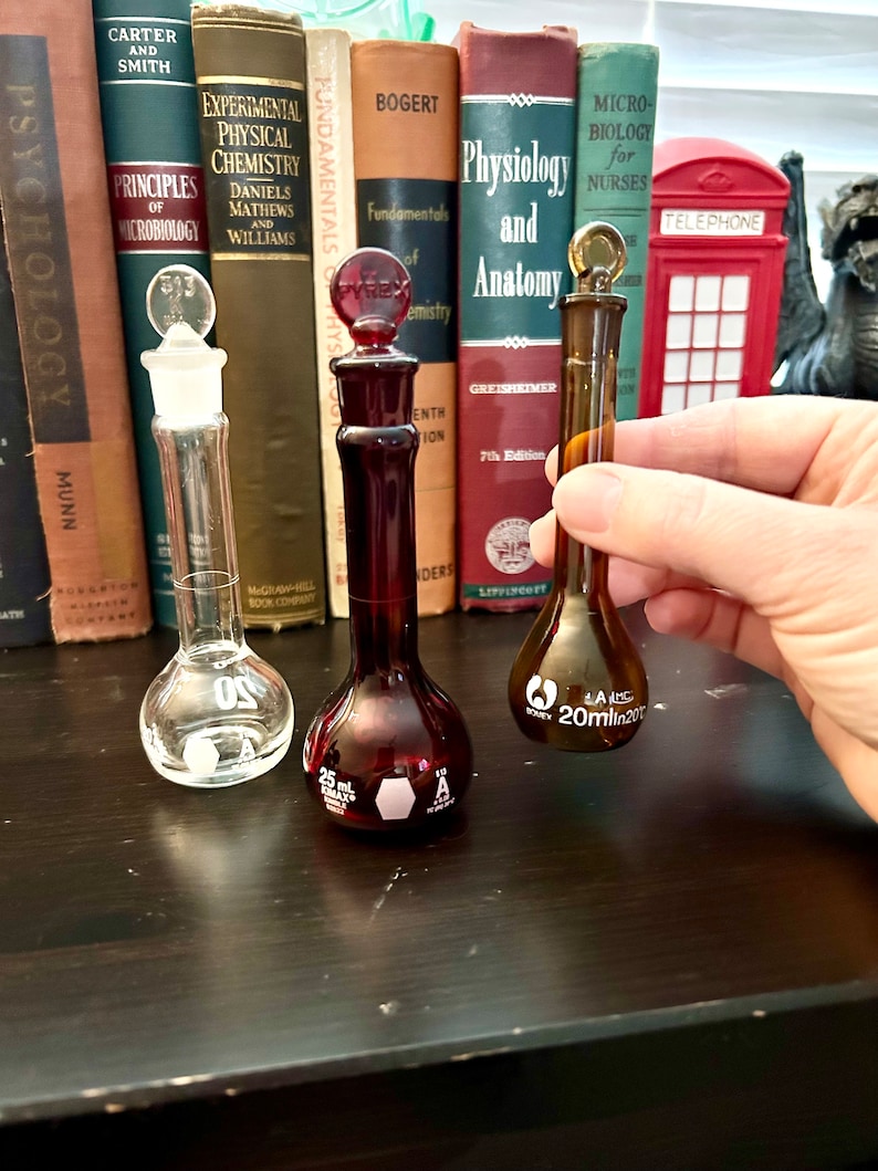 Tiny Science Set: Volumetric Flask Set (20-25 Ml) - Etsy