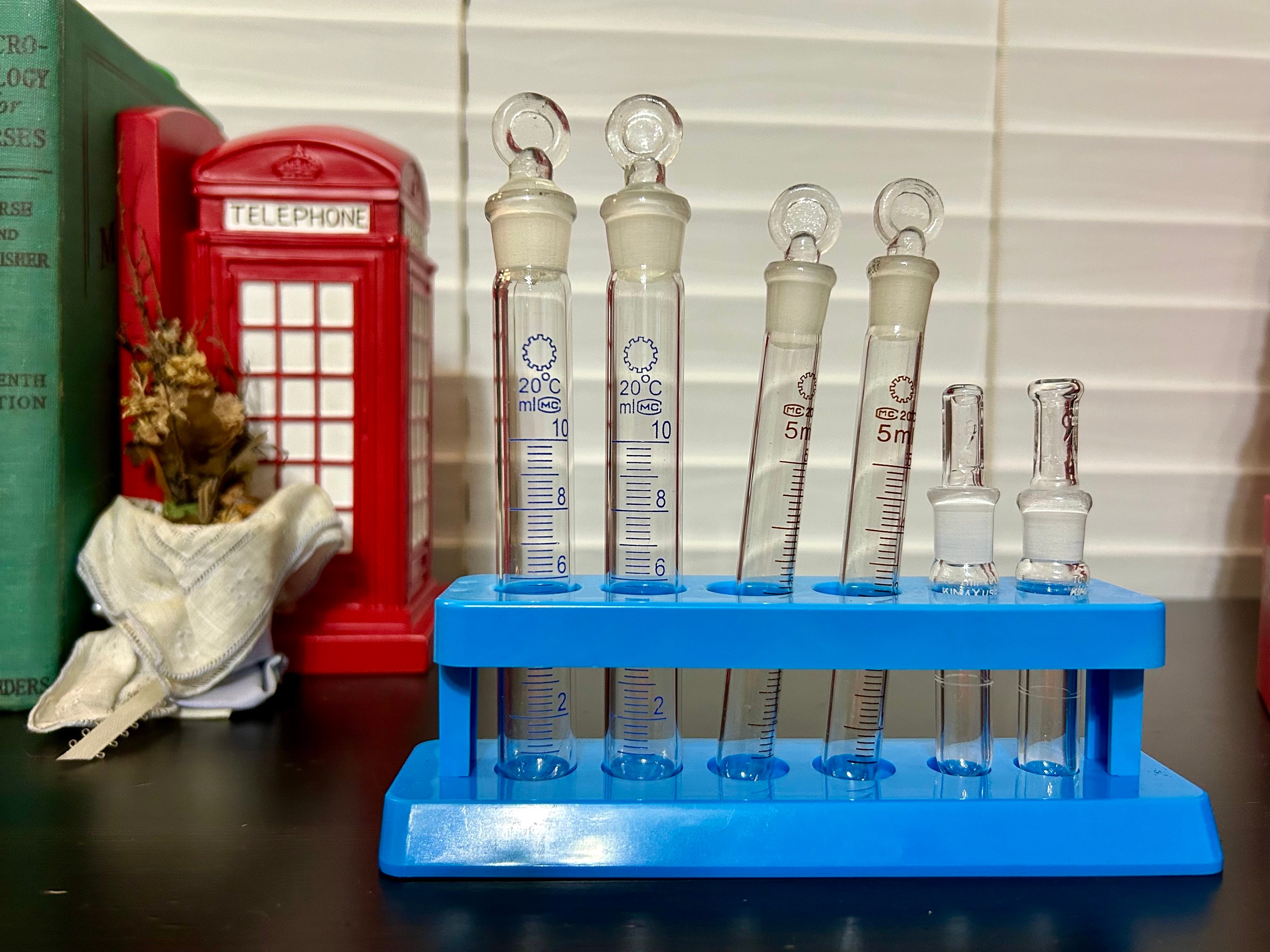 Tiny Science Set: Clear Glass Test Tubes With Ground Stopper Set - Etsy