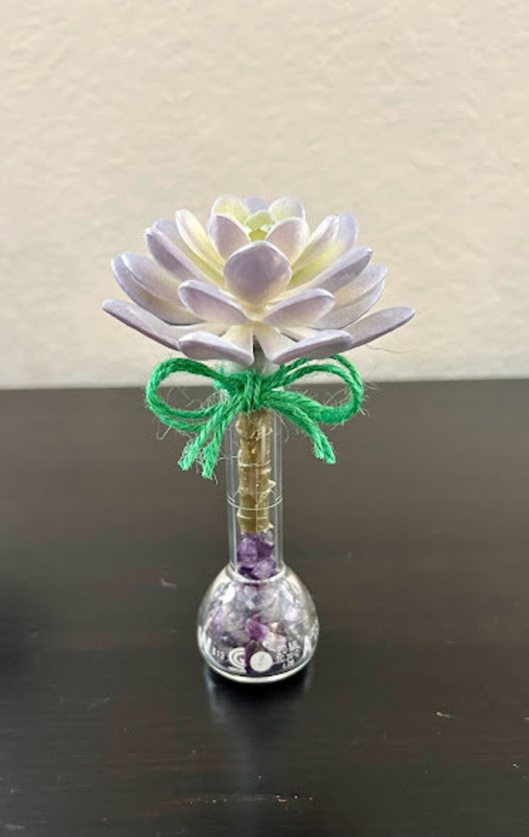 Pride Genderqueer Flag Inspired Alchemy Vase With Plastic Succulent and ...