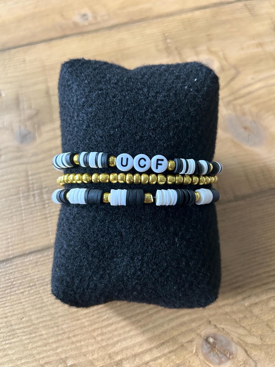 UCF Beaded Bracelet Stack: Knights Game Day Accessories - Etsy