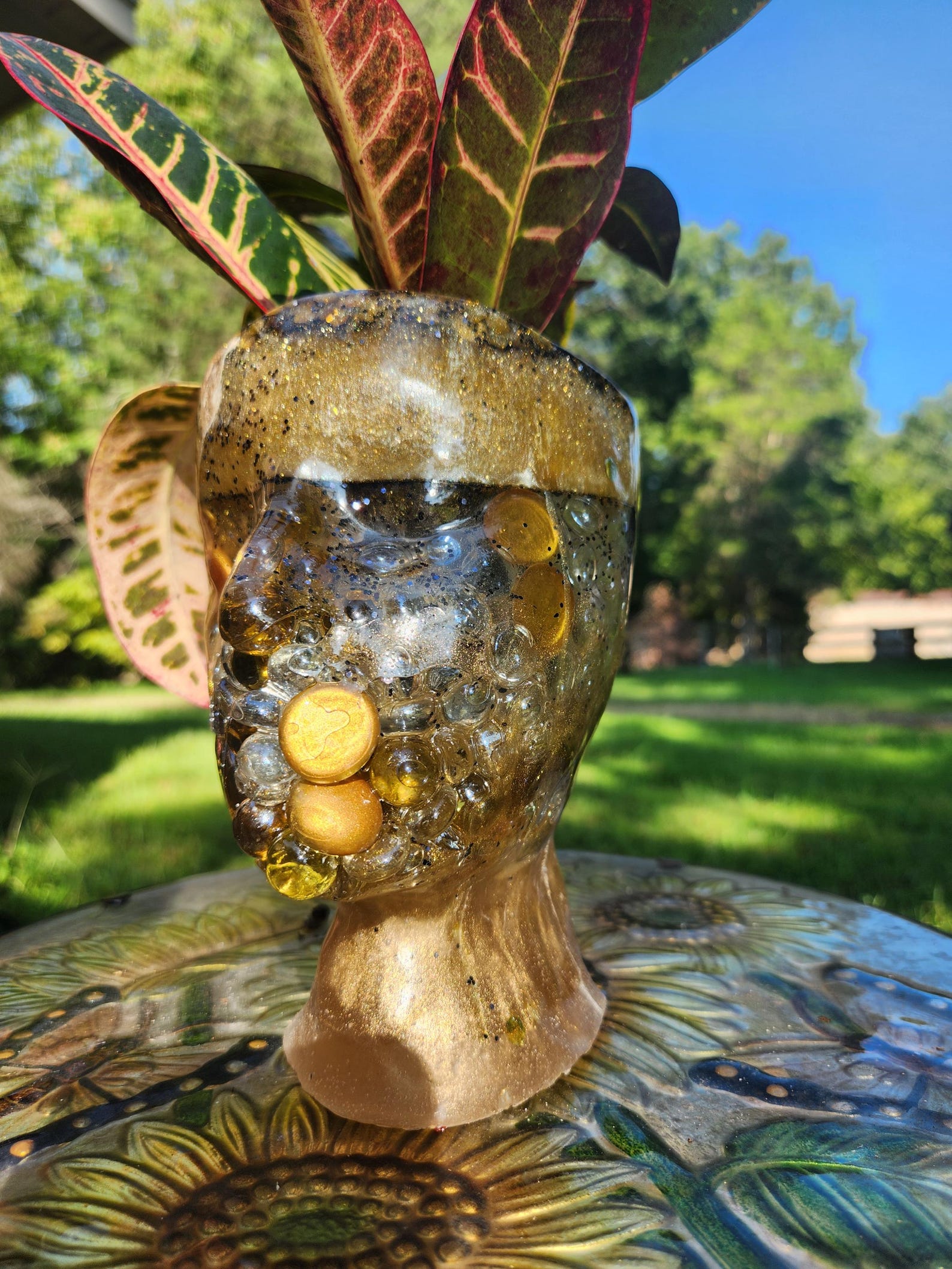 Epoxy Resin Head Planter - Etsy