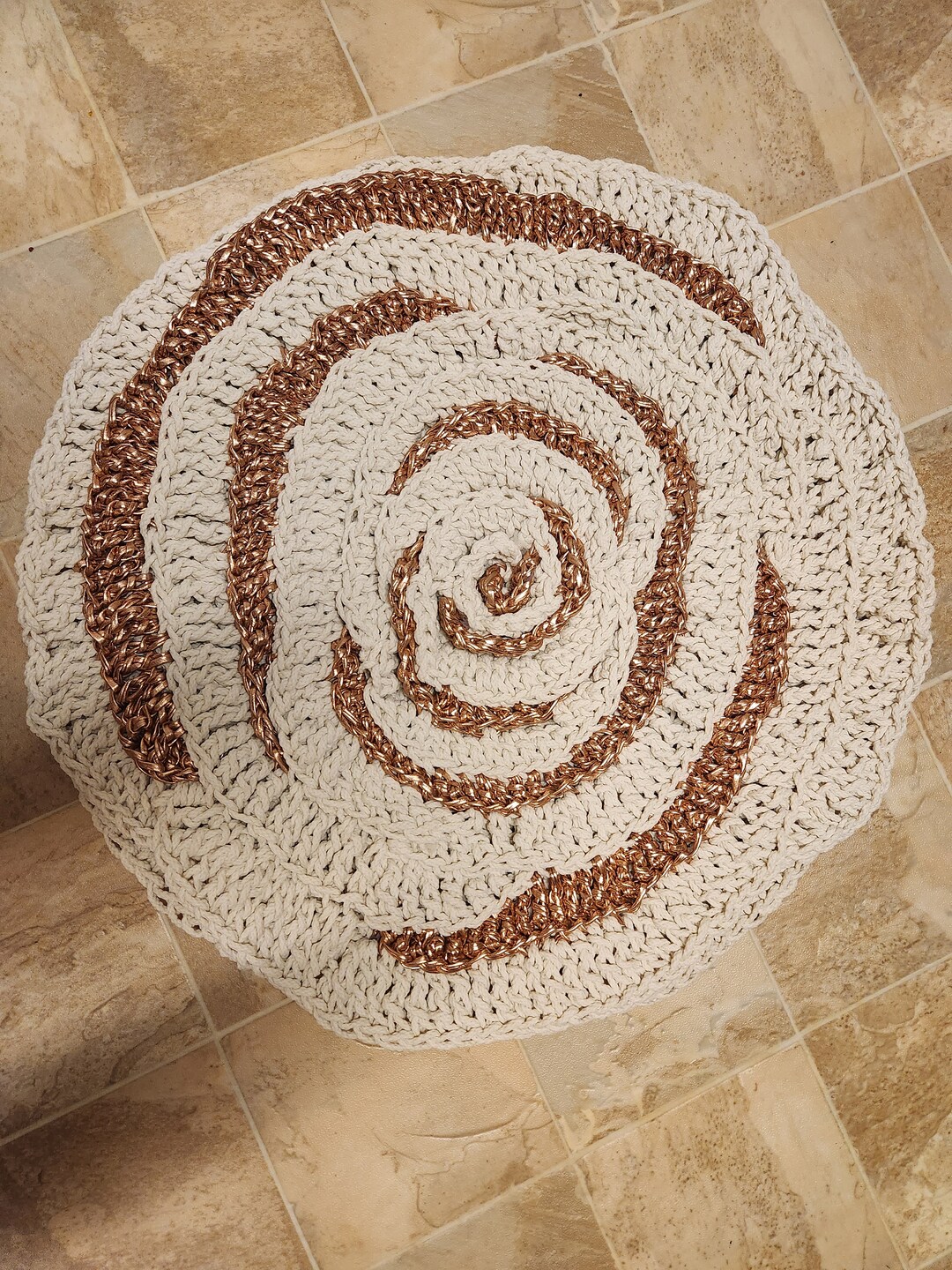 Crochet Rug: Secret Garden Flower Rug - Etsy