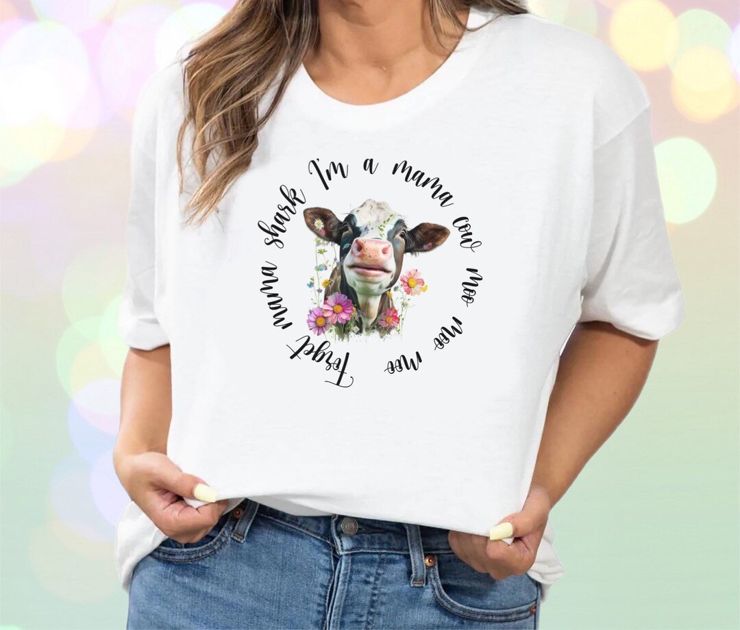 Mama Cow Shirt, Love Cow Shirt, Cow Print Shirt, Cowhide Shirt, Cow ...