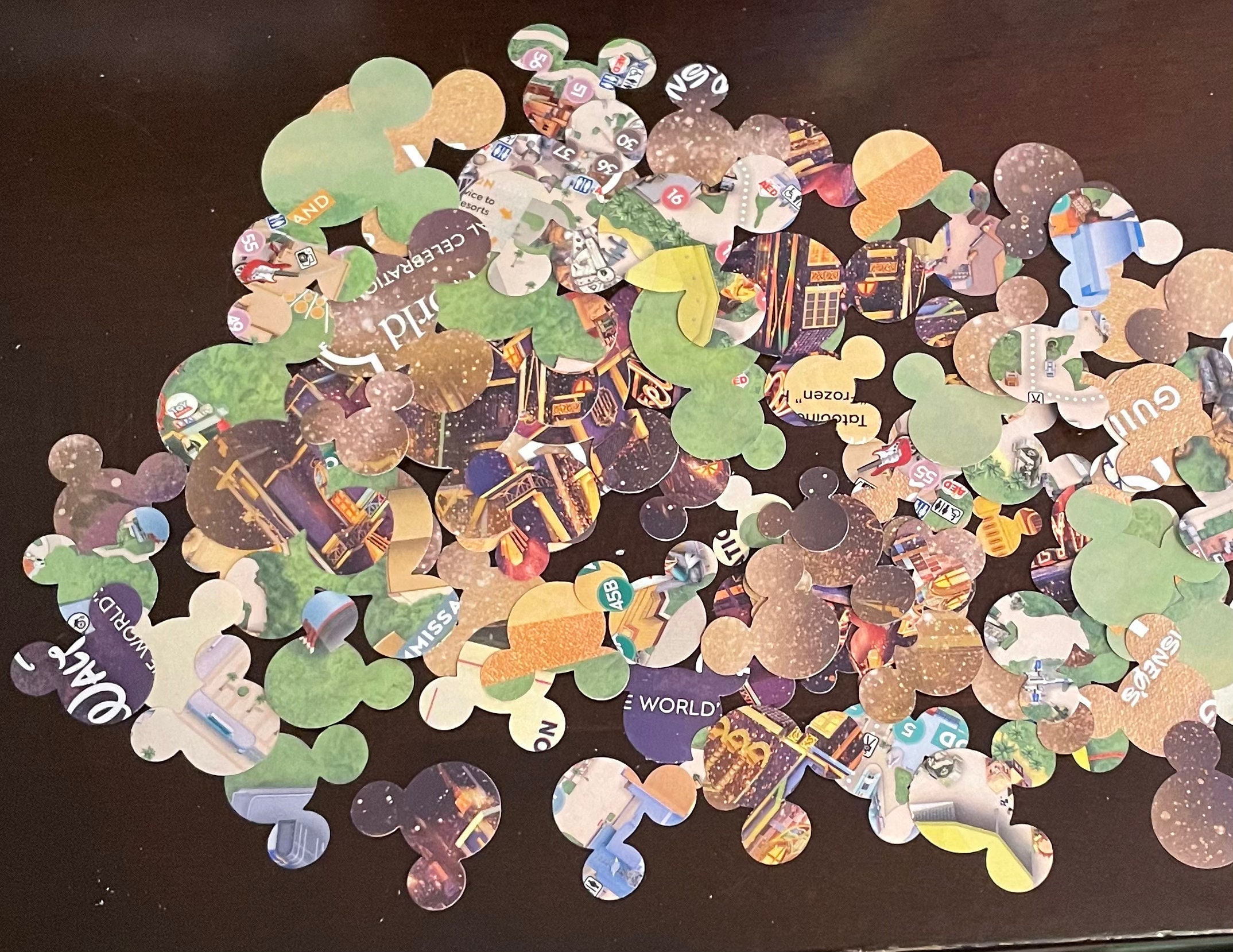 Mickey Mouse Confetti Disney Hollywood Studios Park Map Confetti Mickey ...