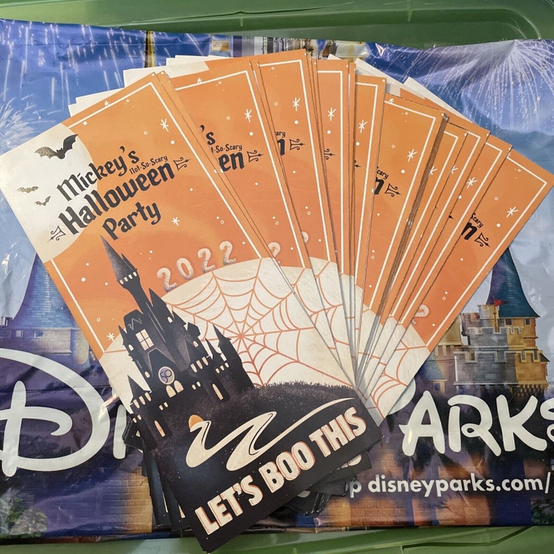 Mickeys Not so Scary Halloween Party Map '22 Magic Kingdom 20 Maps for ...