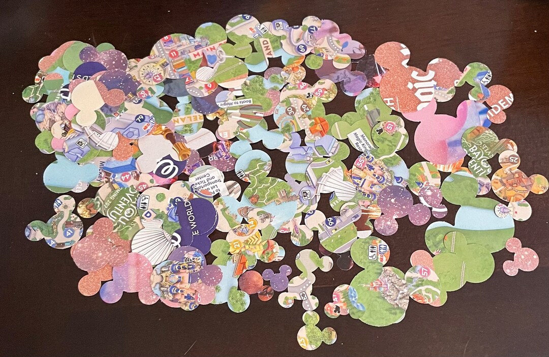Mickey Mouse Confetti Disney Magic Kingdom Park Map Confetti Mickey ...