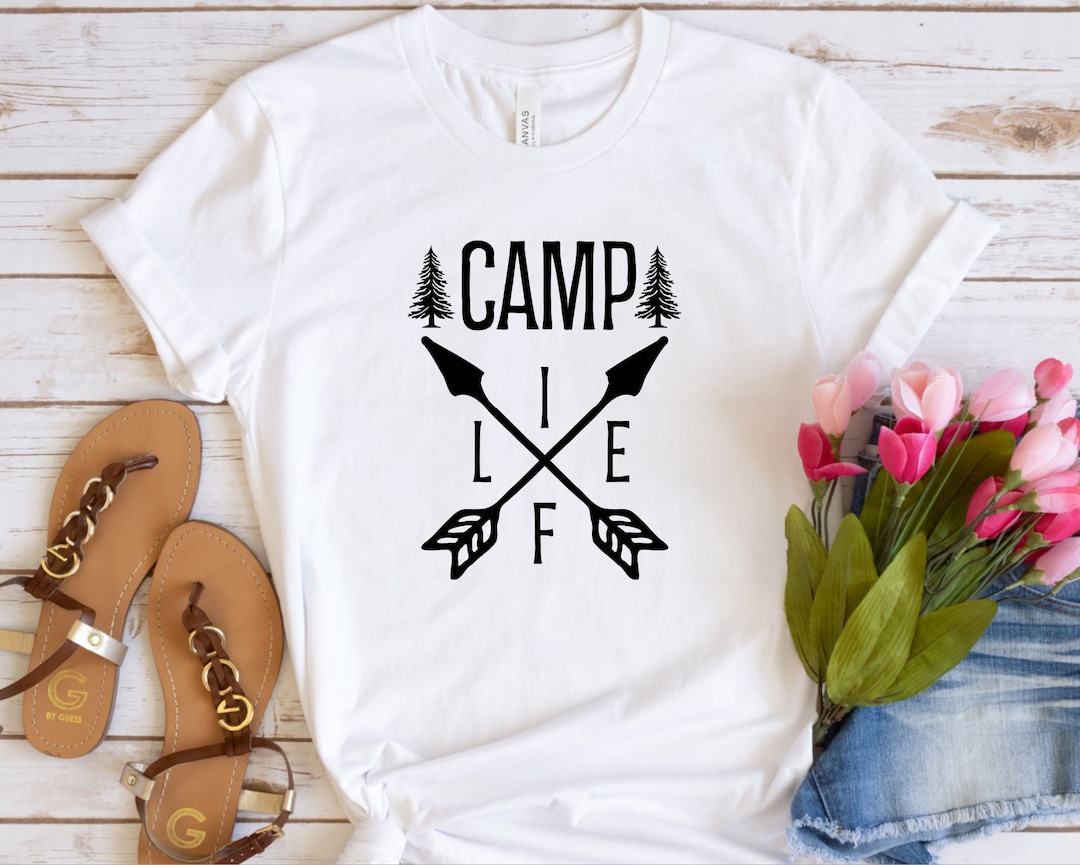 Camp Life Camping Shirt Funny Camping Gift for Him Funny Camping Tees ...