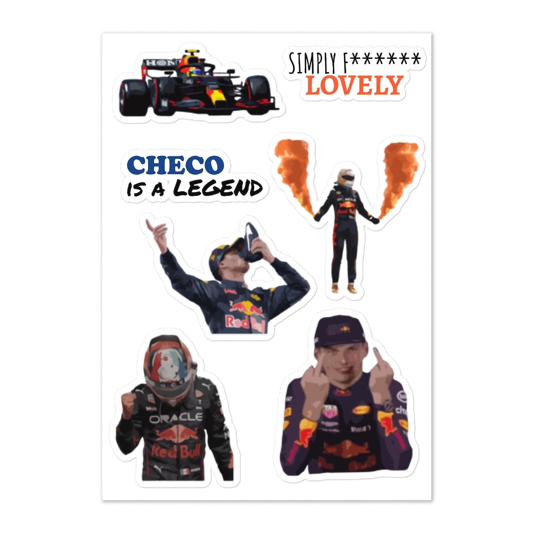 Red Bull Formula 1 Sticker Pack - Etsy