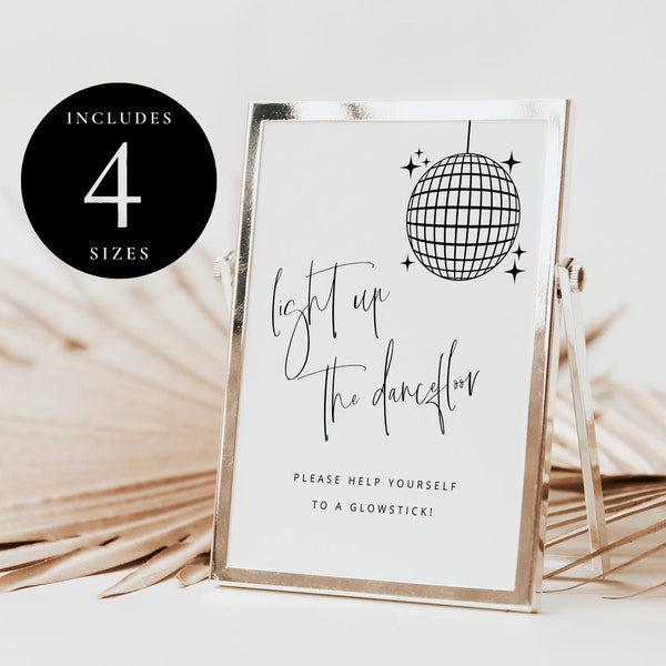Wedding Signs Template Light up the Dance Floor - Etsy