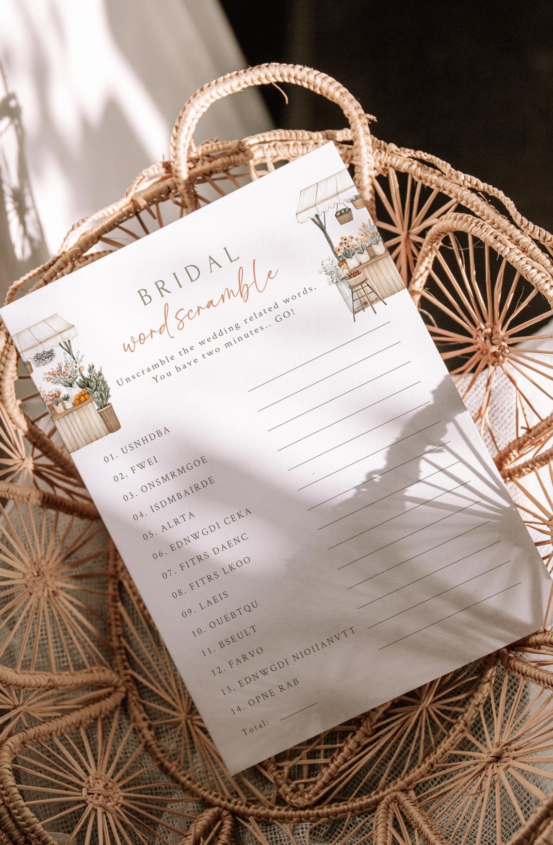 Fresh off the Market Bridal Shower Games Bundle, Farmers Market Bridal ...